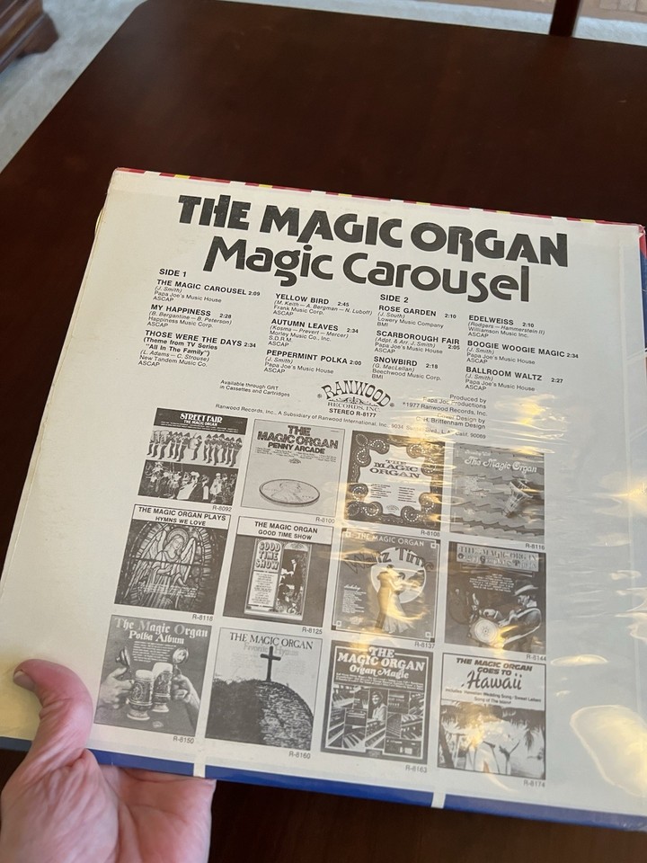 The Magic Organ Lot Of 2 Vintage Vinyl Albums Magic Carousel And Movie ...