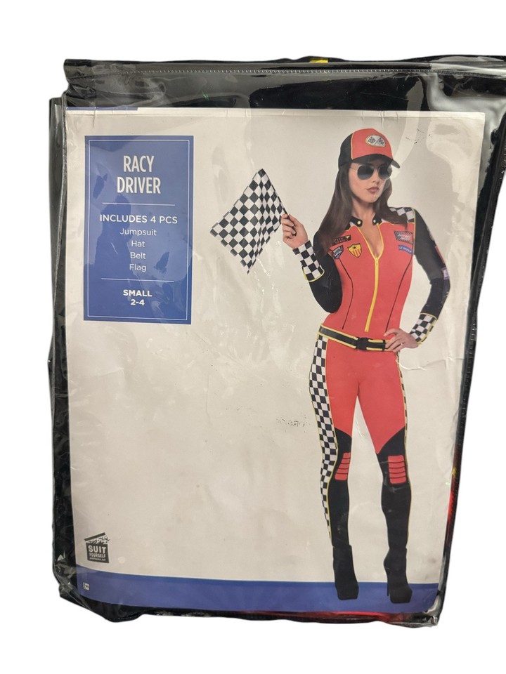 Racy Driver Women Teen Race Car Outfit Size Small 2-4 | eBay