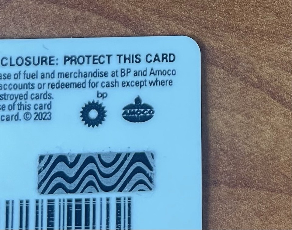 BP Amoco Gas Physical Gift Card $50.00, Never Used, Unscratched, Free ...