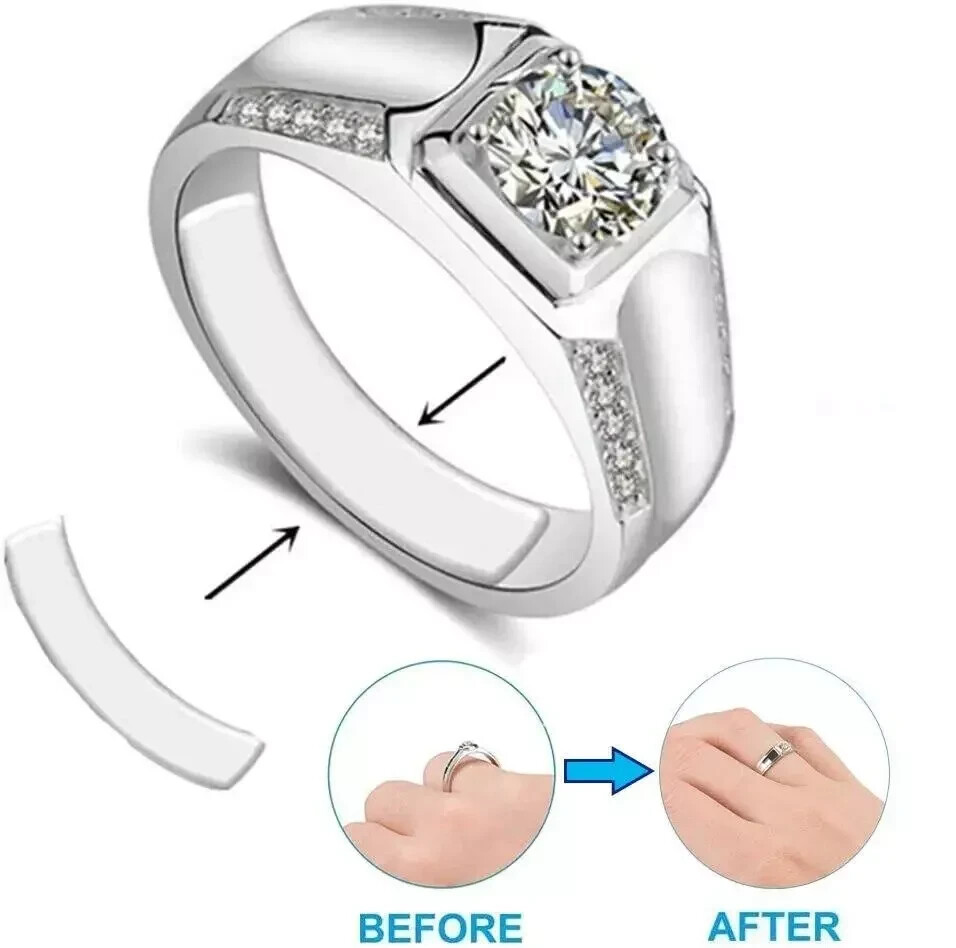 Loose Ring Size Adjuster Invisible Reducer Spacer 19 Pcs Clear Guard ...