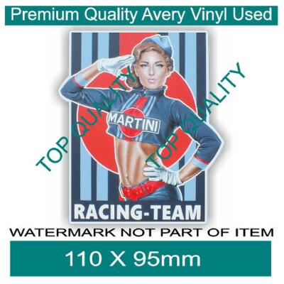 MARTINI RACING PIN UP GIRL DECAL STICKER SET VINTAGE MOTORSPORT STICKER ...
