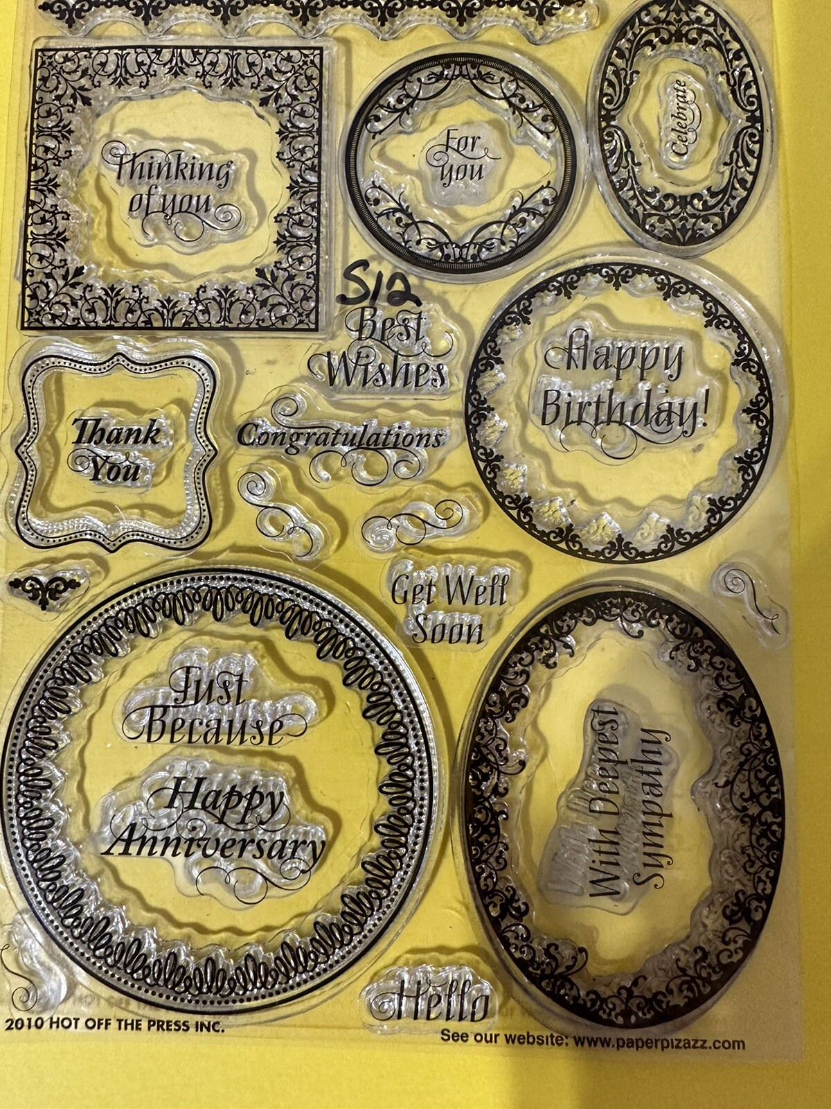 Hot Off the Press Stamps Salutations/greetings 25 Stamps Set. | eBay