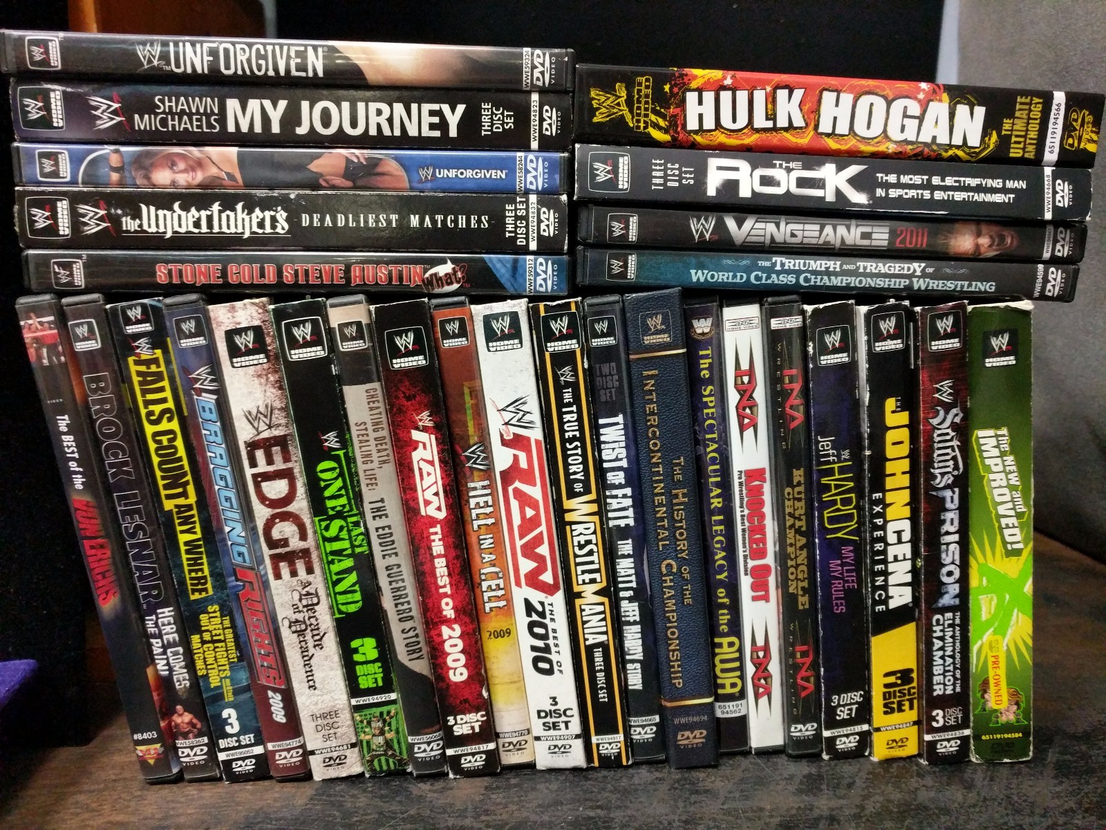 Huge 29X Wrestling DVD Lot/collection, Box Set/dvds. Adult Owned Super ...