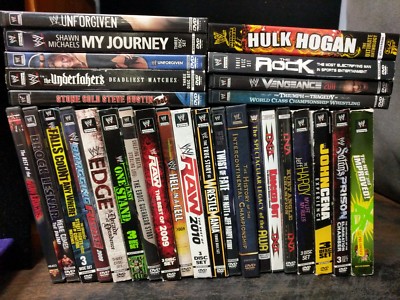 Huge 29X Wrestling DVD Lot/collection, Box Set/dvds. Adult Owned Super ...