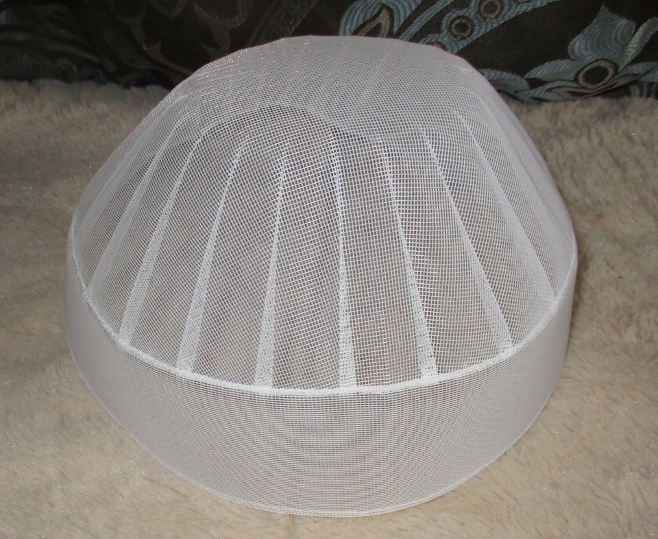 Mennonite Handmade Modest Pleated Kapp Head Covering White Prayer Cap ...