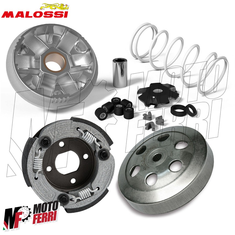 MF1119 Malossi Multivar Variator + Fly Clutch Bell Malaguti F12 Phantom ...