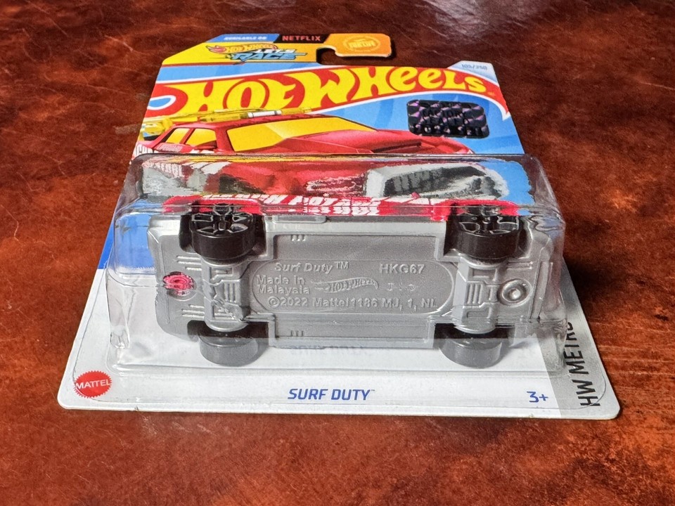2024 Hot Wheels Red SURF DUTY Pickup Truck LETS RACE Factory Sealed Set ...