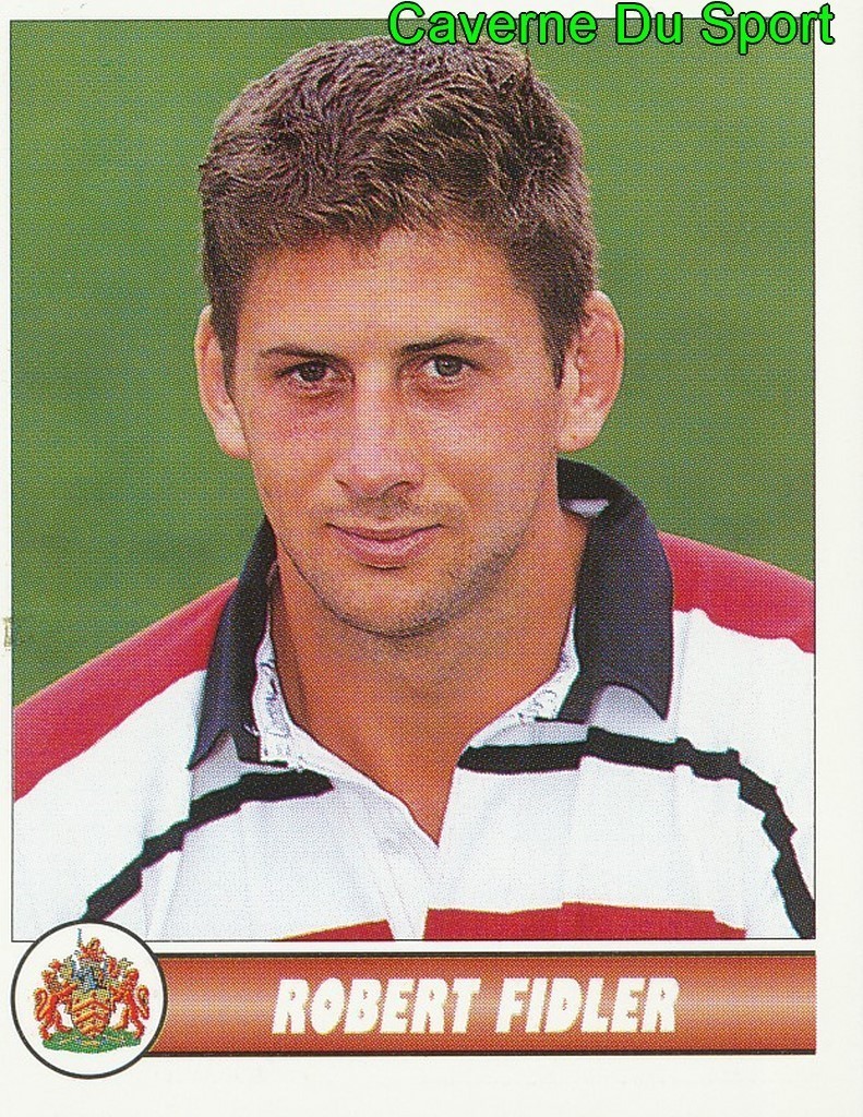 049 ROBERT FIDLER GLOUCESTER RFC STICKER PREMIER DIVISION RUGBY 1998 ...