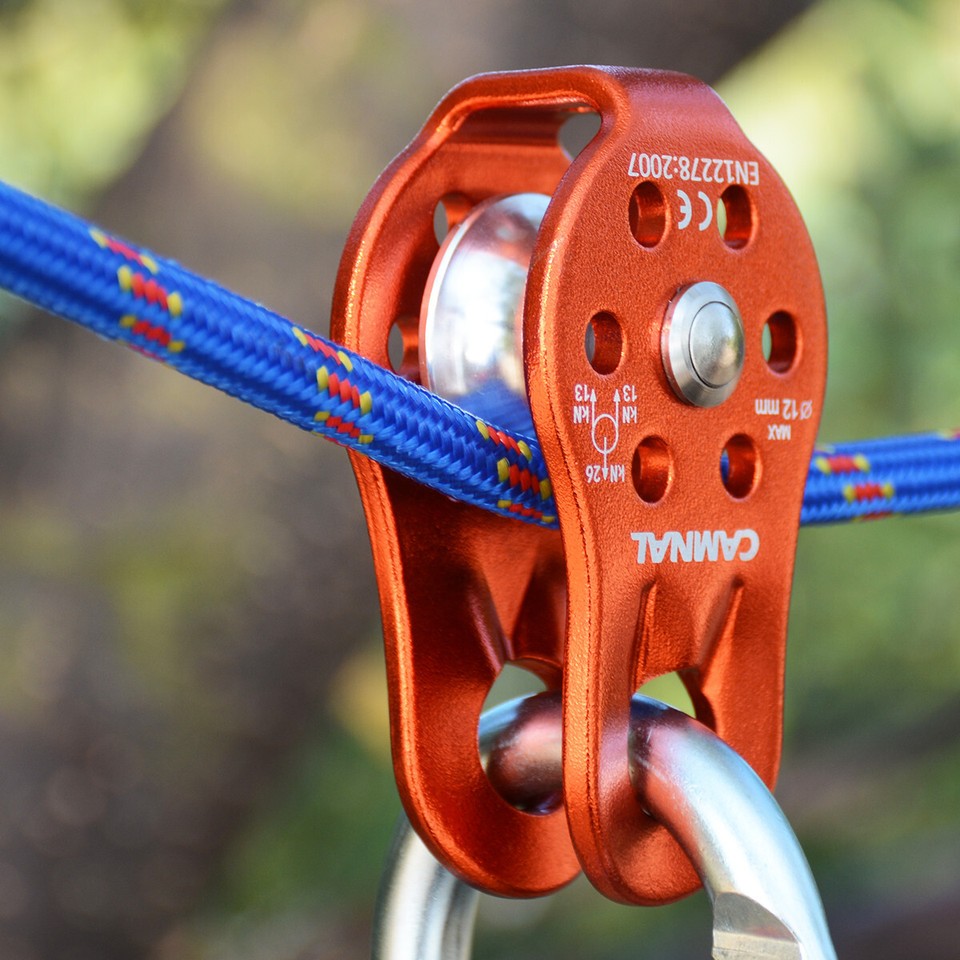 Rock Tree Climbing Pulley Arborist Rope Rigging Block Equipment Tool ...