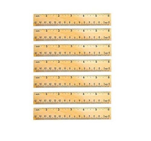 60 Pack Wooden Ruler 12 Inch Rulers Bulk Wood Measuring Ruler Assorted ...