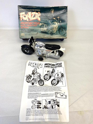 VINTAGE 1976 MEGO HAPPY DAYS FONZIE MOTORCYCLE WORKS! | eBay