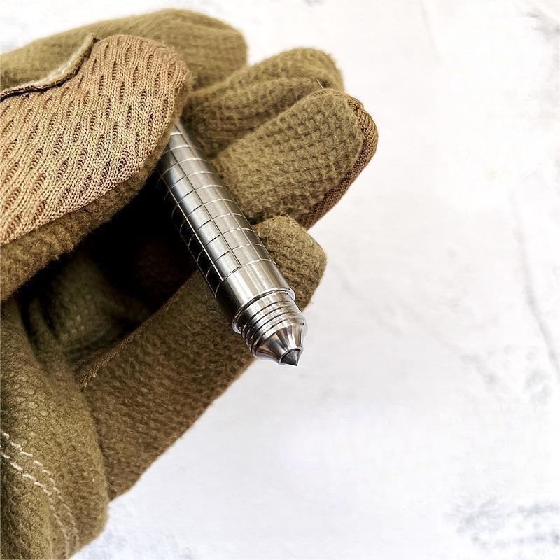 Titanium Mini Ballpoint Pen EDC Keychain Signature Writing Pen Business ...