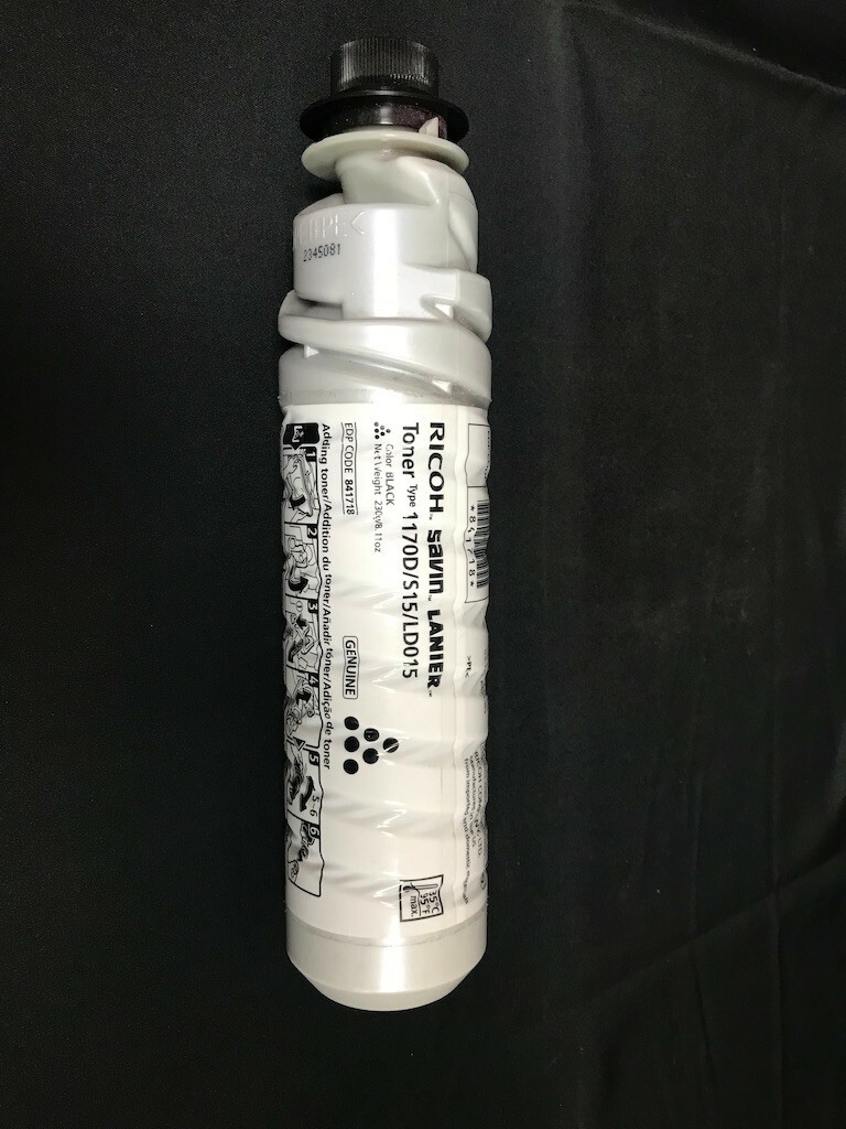 Ricoh 841718 Type 1170D/S15/LD015 Black Toner | eBay