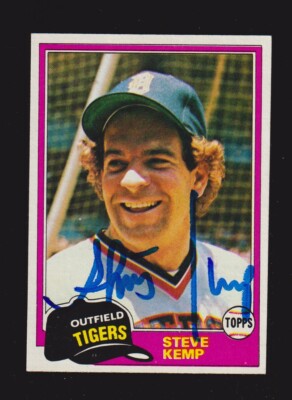 1981 TOPPS #593 Steve Kemp DETROIT TIGERS SIGNED AUTOGRAPH AUTO COA | eBay