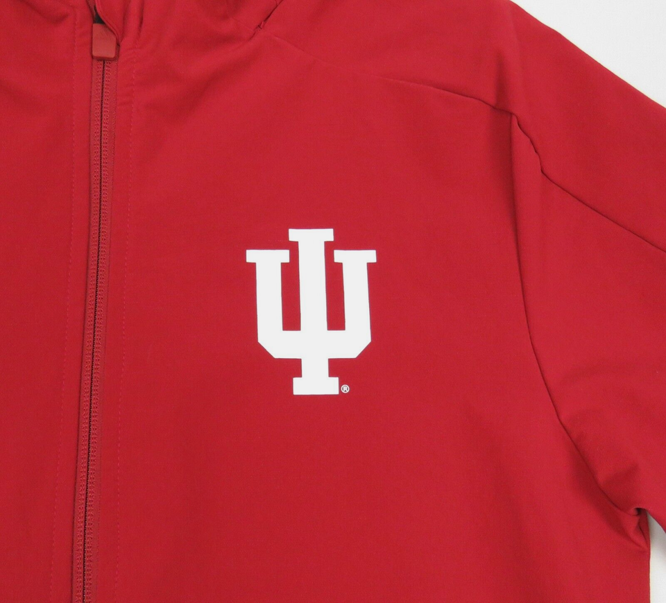 Indiana Hoosiers IU Adidas NCAA Mens Red Hooded Full Zip Jacket S | eBay