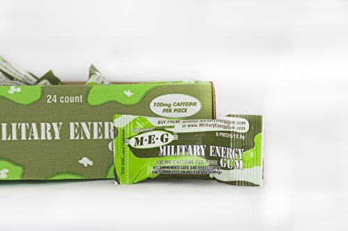 Energy Gum Spearmint Caffeine Military Specification Formula 5 Pieces ...