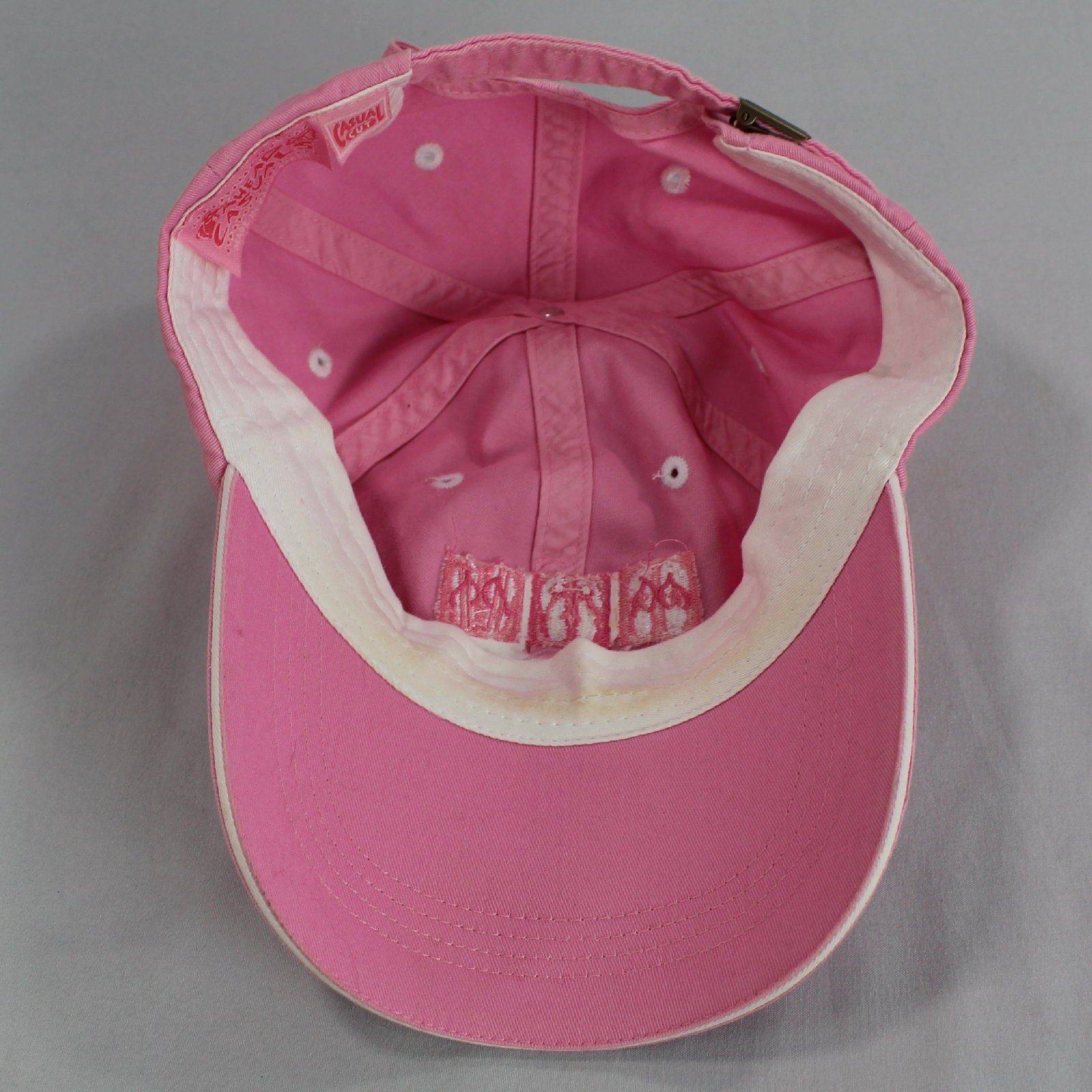 PBR Open Pink Ball Cap Adjustable Metal Clasp Ahead Casuals Flip Flops ...