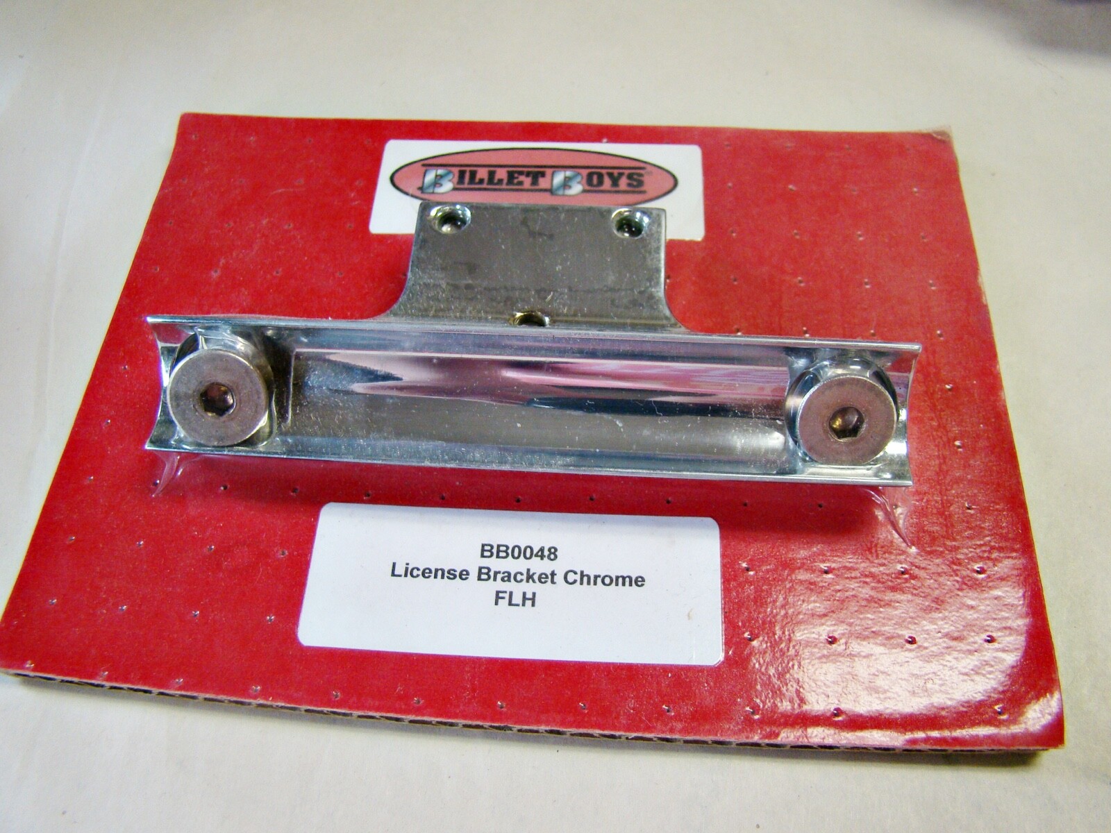 BILLET BOYS BB0048 CHROME LICENSE PLATE BRACKET FLH FOR HARLEY NOS | eBay