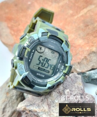 Round Dialer Men Smart Watch Comfort Digital Leather Gents Watch ...