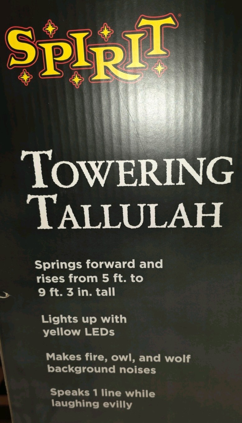 01681923 Spirit Halloween Towering Tallulah Animatronic 9Ft OpenBox ...