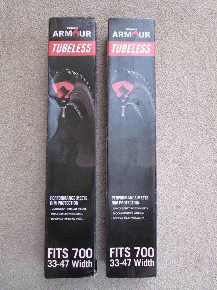 2X Tannus Armour Tubeless Gravel Tire Inserts 700 x 33-47mm Width PAIR ...
