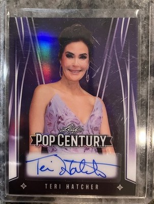 Leaf Pop Century Teri Hatcher Auto Autograph Signed 2025 Card Purple 2/ ...