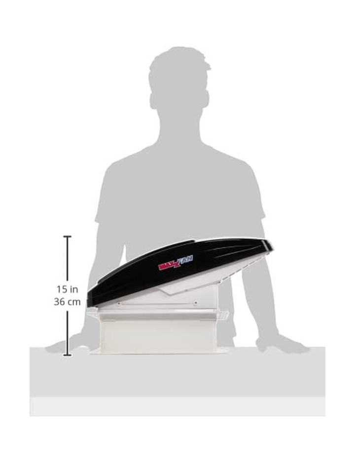 MAXXAIR Maxxfan Deluxe Vent, Fan and Vent Cover All in One - Powerful 4 ...