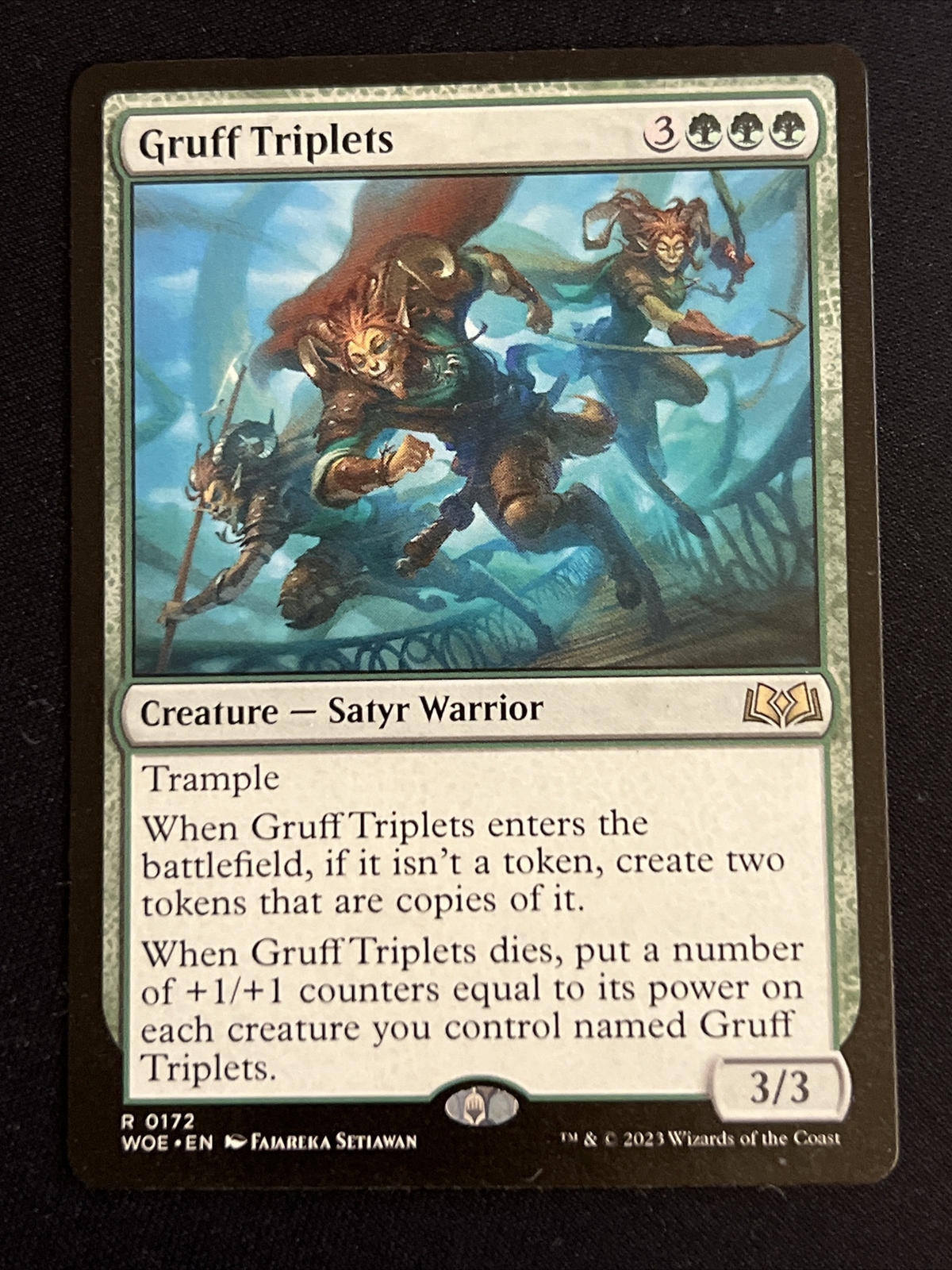 1x Gruff Triplets (0172) Wilds of Eldraine LP MTG Magic the Gathering ...