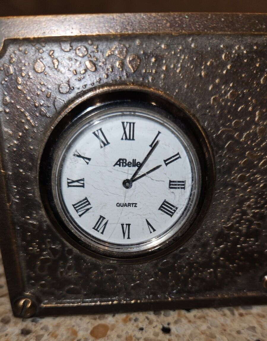 Selco Dummy Sample John Deere Desk Clock Bronze 5" X 2 1/2" | eBay