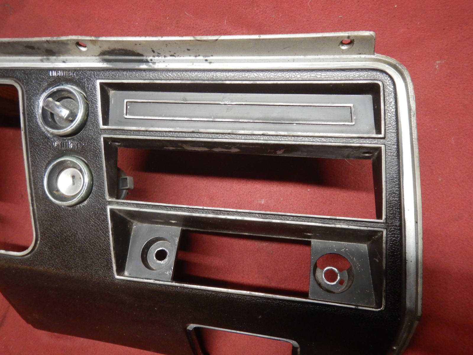 REAL GM 68 CHEVELLE DASH BEZEL RADIO INSTRUMENT PANEL GAUGE CLUSTER SS ...