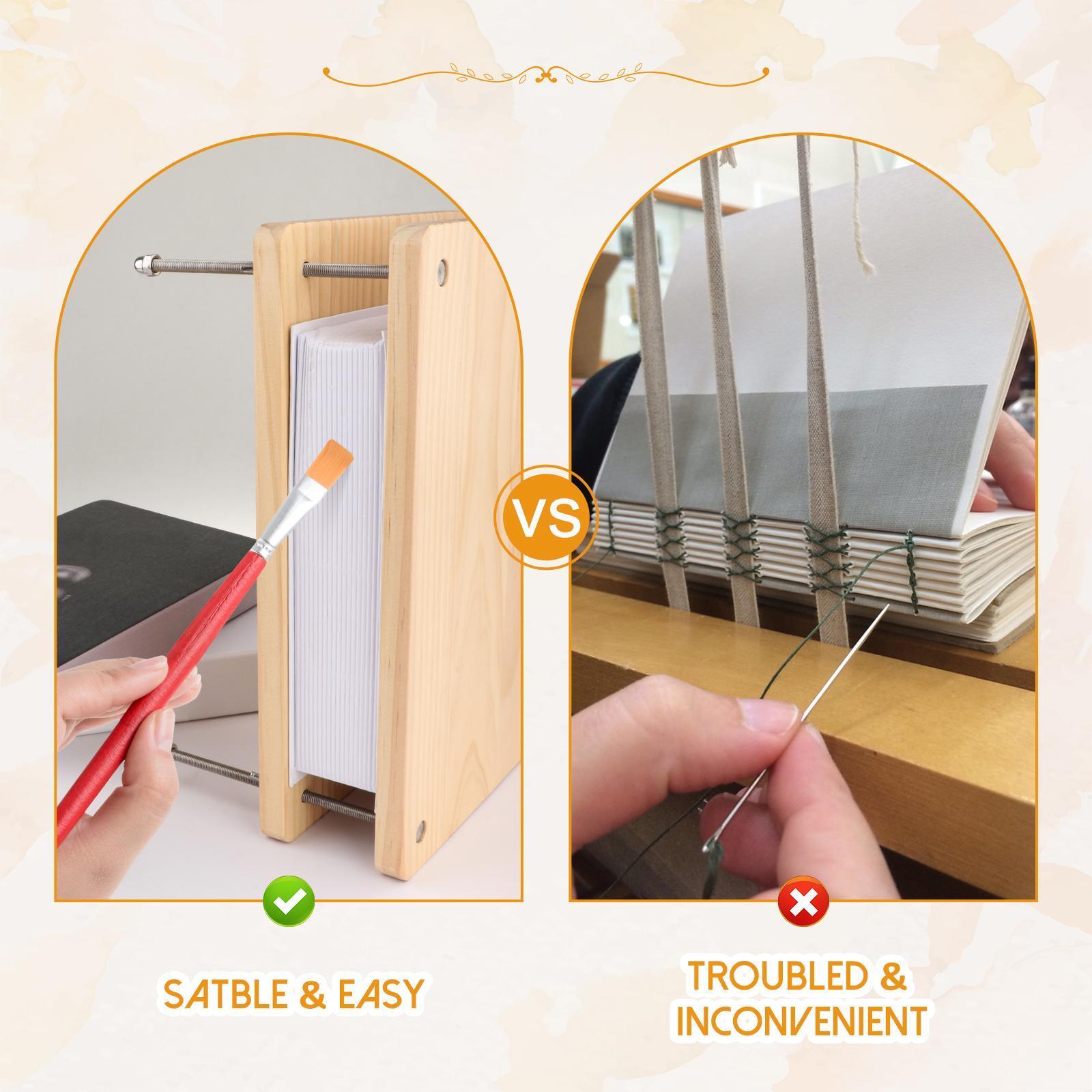 Wooden Book Press Sturdy Portable Multiuse Flat Paper Press Machine for ...