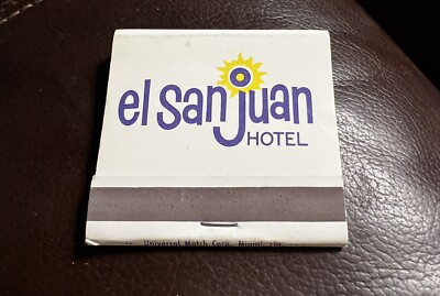 El San Juan Hotel, Puerto Rico, Full Unstruck Matchbook | eBay