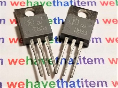 2SD833 / D833 / TRANSISTOR / TO220 / 2 PIECES (qzty) | eBay