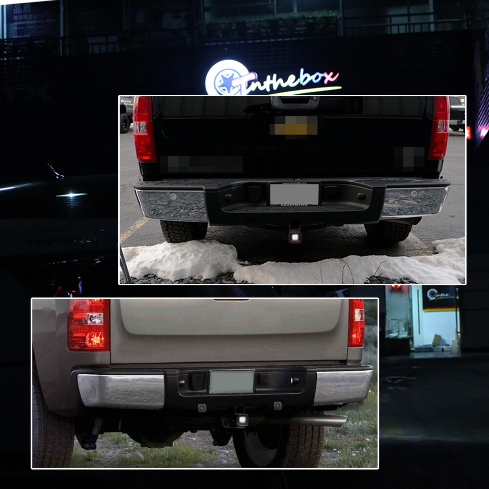 LED Run/Brake/Reverse Towing Hitch Cover Light for Class III 2" Trailer ...