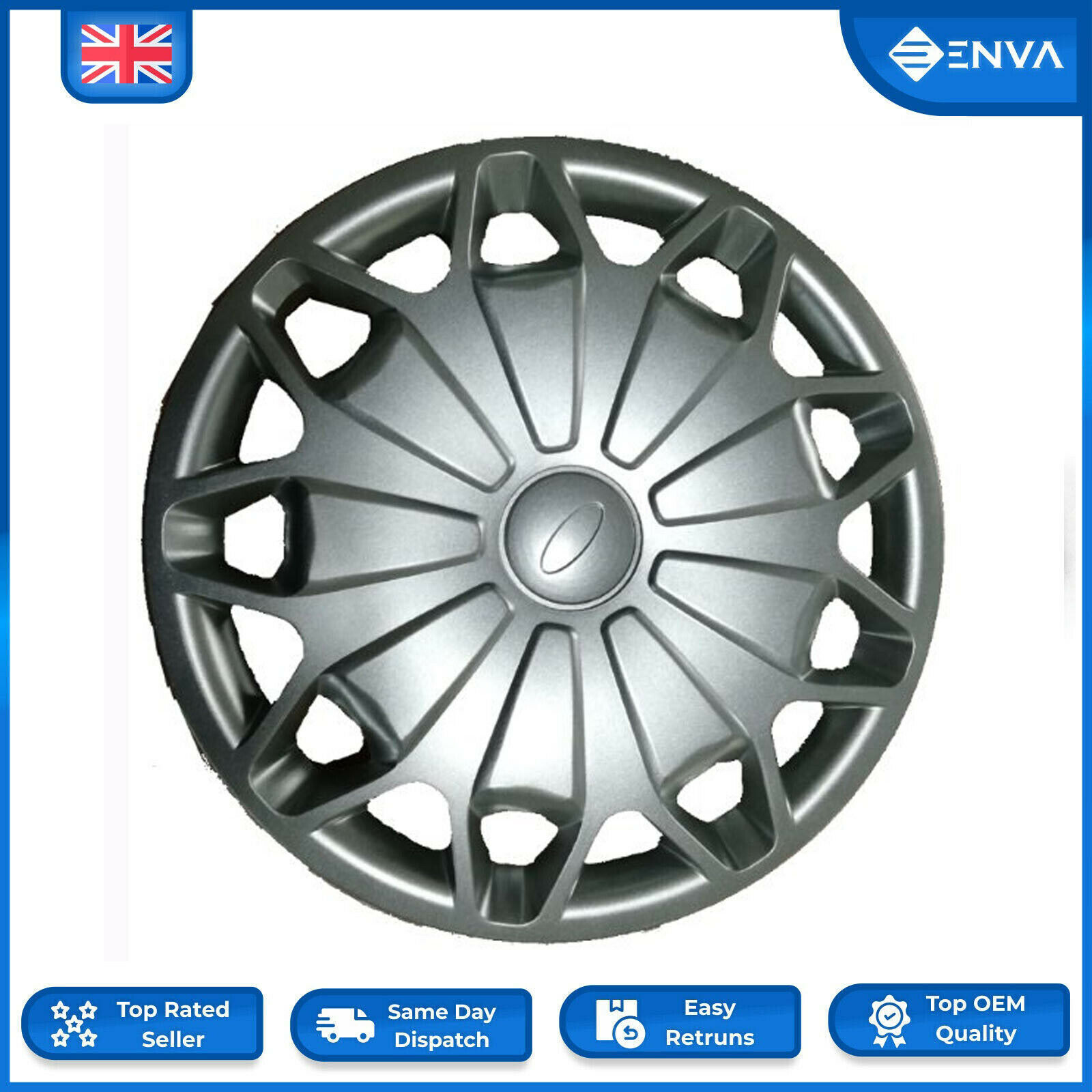 Ford Transit MK8 Custom 16 "Zoll RED -Hub -Hub -Kappenabdeckung 2014 ...