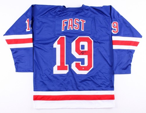 Jesper Fast Signed Rangers Jersey (Steiner COA) New York Right Winger ...