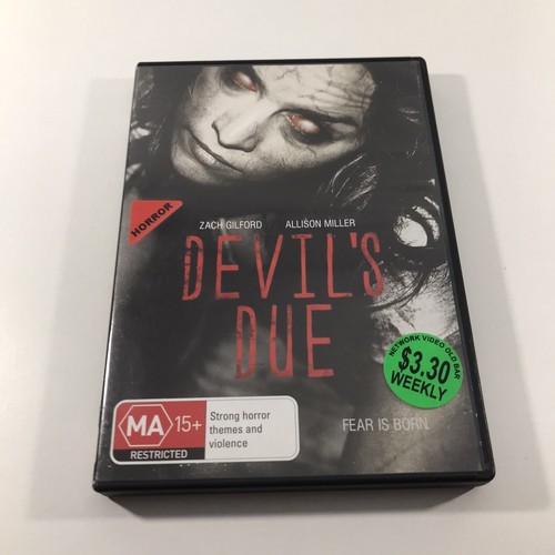 Devil's Due DVD Zach Gilford Allison Miller Ex Rental Movie MA15+ Region 4 PAL | eBay