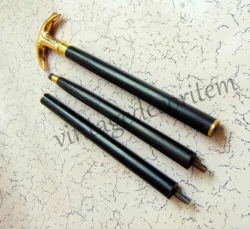 Brass Nautical Anchor Handle Wooden Walking Cane 36" For Male/Men ...