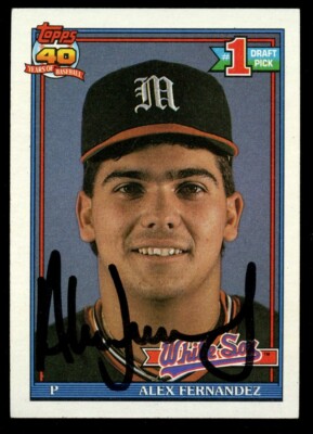 Alex Fernandez #278 signed autograph auto 1991 Topps Baseball Trading ...