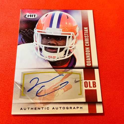 Quandon Christian ROOKIE AUTO Clemson / Commanders 2014 Sage Hit ...
