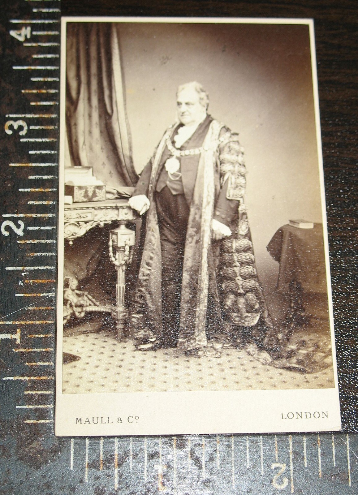 1860's CDV Robert Besley Typographer Designed Clarendon Typeface Mayor ...
