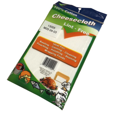 Cheese Cloth Two Square Yards (4X0.51') Cheesecloth Lint Free 100% ...