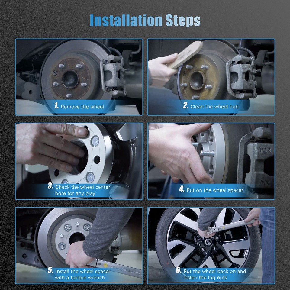 (2) 5x5.5 Wheel Spacers 1.5 inch 1/2"x20 Studs For Jeep CJ5 CJ6 Ford ...