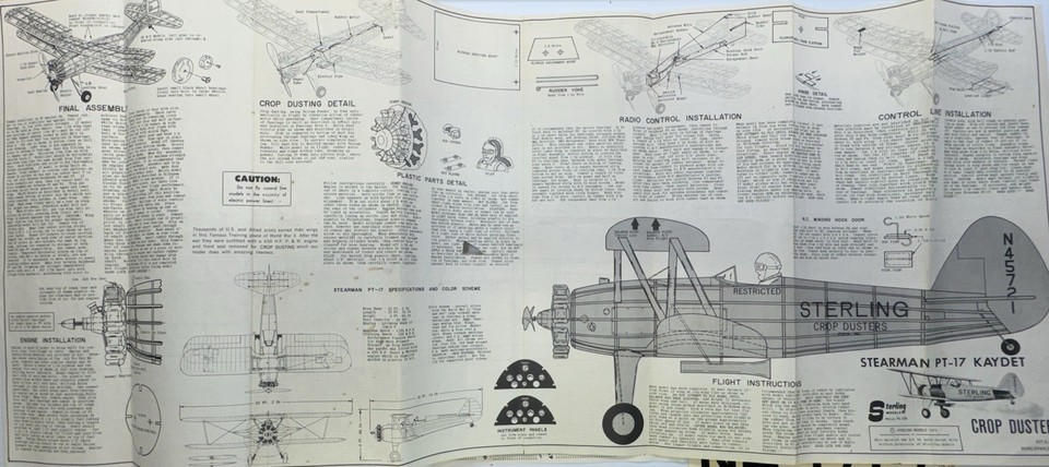 Builders Lot of (2) Sterling Models Stearman PT-17 Crop Dusters ...