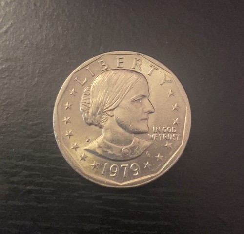 Susan B Anthony 1979 Liberty P Rare Coin FG-Frank Gasparro One Dollar ...