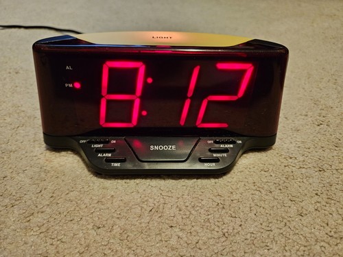 Advance Intertex ETL Large digit alarm Clock Model 4081 w/Light Tested ...