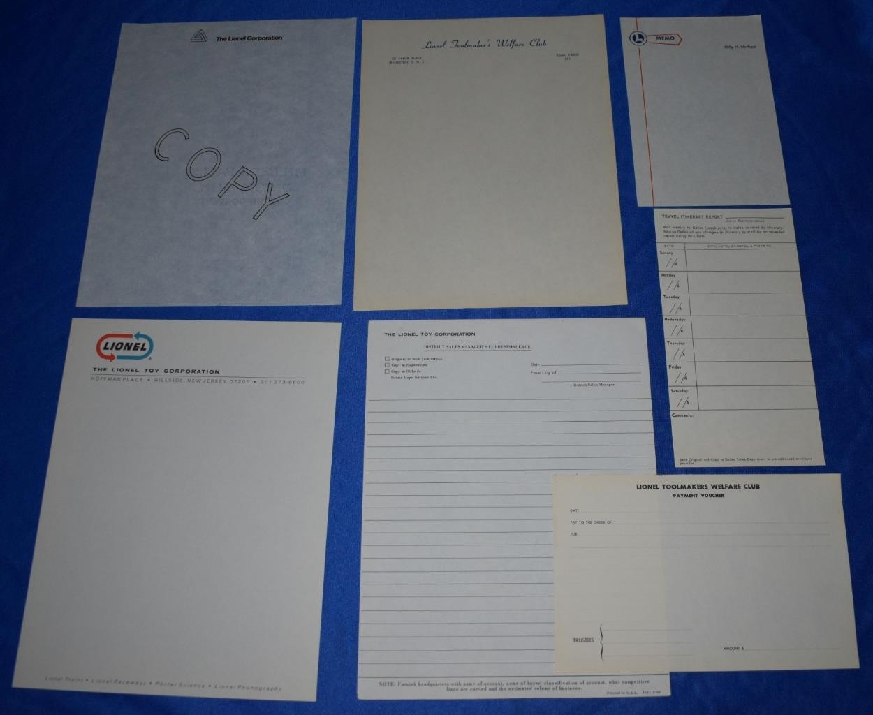 Collection of Seven Neat Lionel Paper Items | eBay