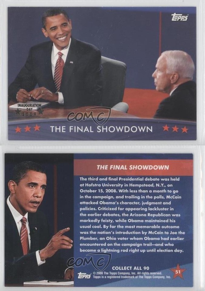 2008 President Collector Trading Cards Inauguration Day Silver Barack ...