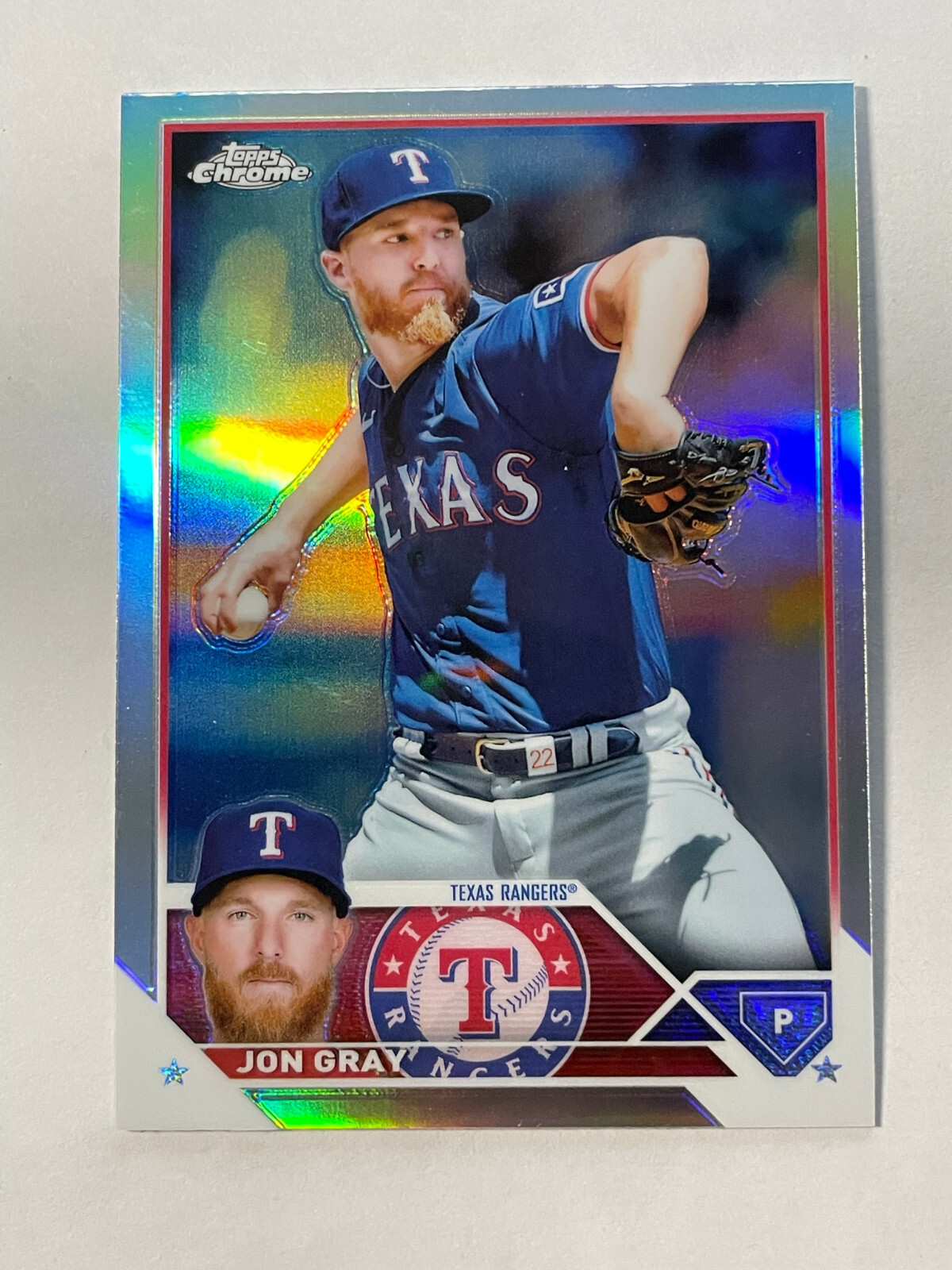Jon Gray 2023 Topps Chrome Refractor #127 Texas Rangers Baseball Card ...
