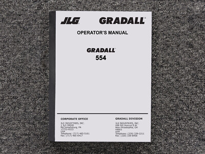 Gradall Telehandler 554 Operator Owner Maintenance Manual | eBay